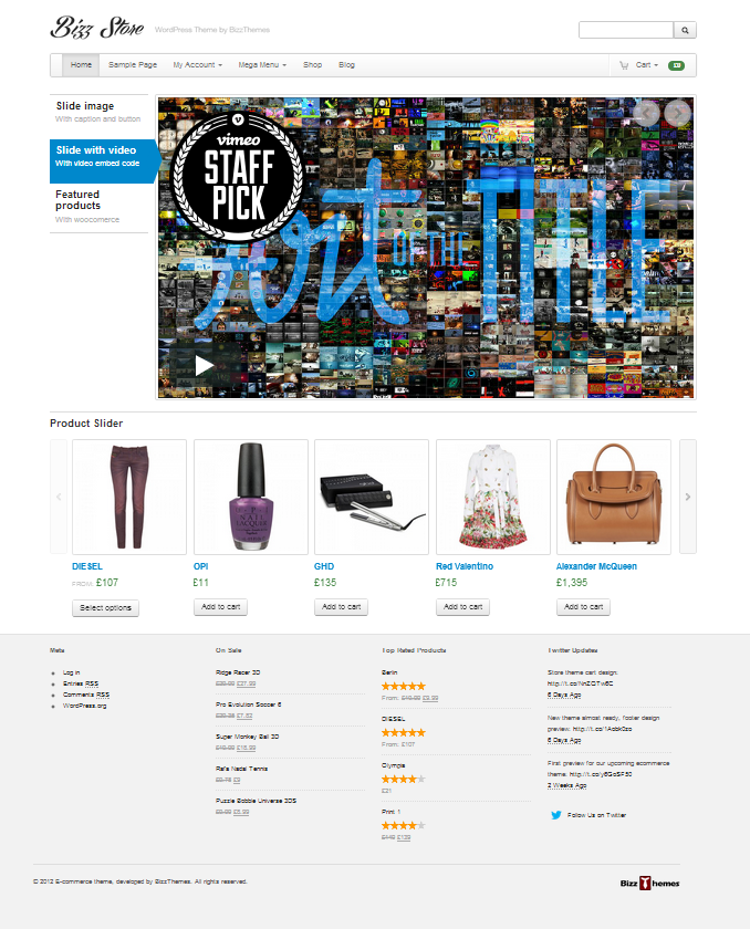 WooCommerce Shop Theme - Bizz Store by BizzThemes